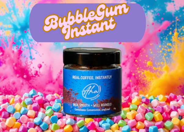 AHA BubbleGum Instant Coffee 30g – Private Coffee Collection