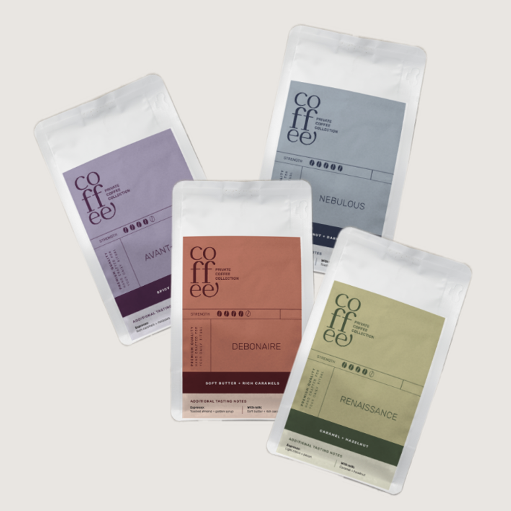 Private Coffee Collection designed by Phillip Di Bella, Roasted Green